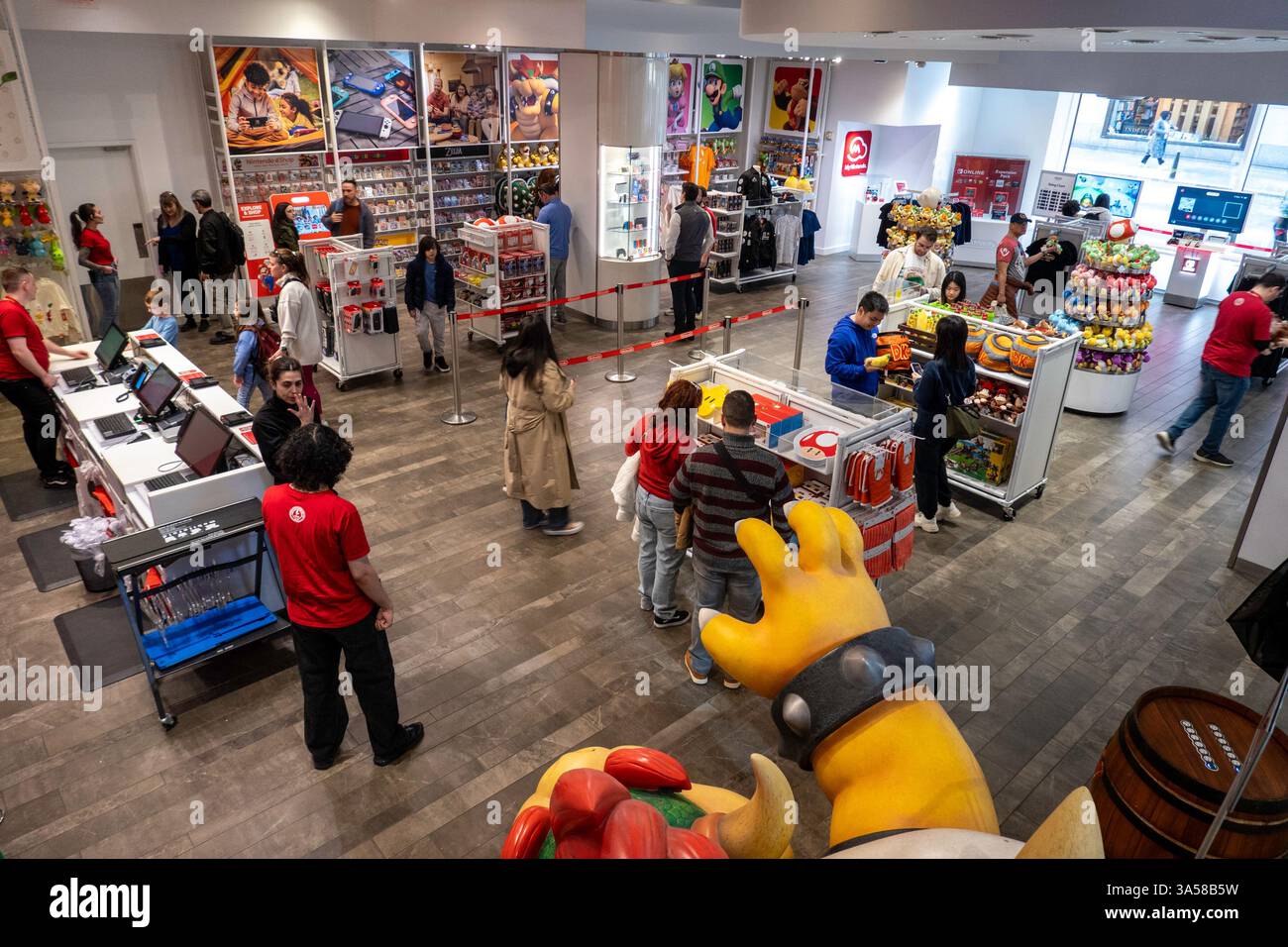 The Nintendo New York store in Rockefeller Center is a popular ...