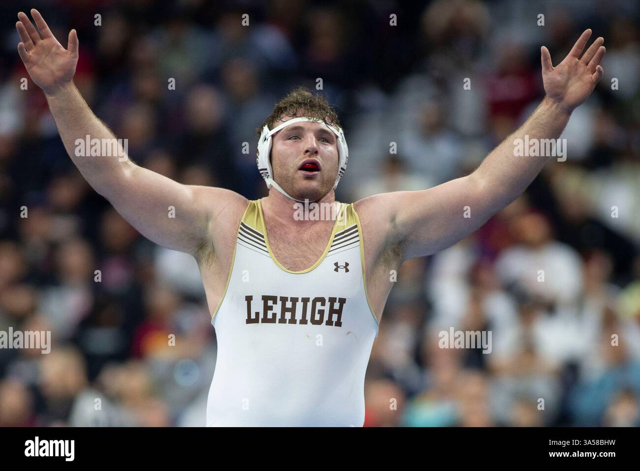 March 21, 2025, Philadelphia, Pennsylvania, USA: Lehigh's OWEN TREPHAN ...
