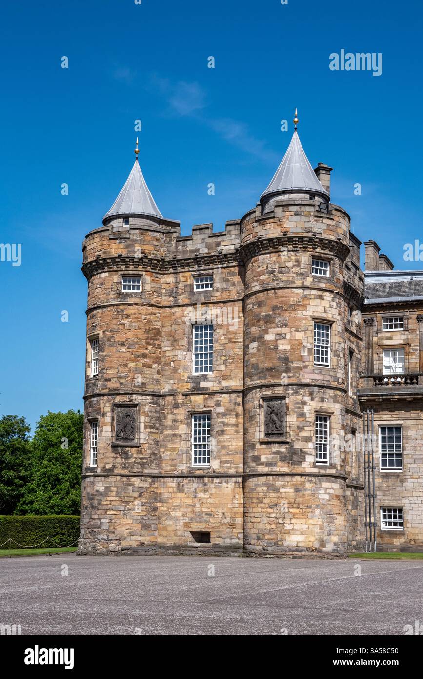 James V's tower, Palace of Holyroodhouse, Edinburgh, Scotland. This is ...