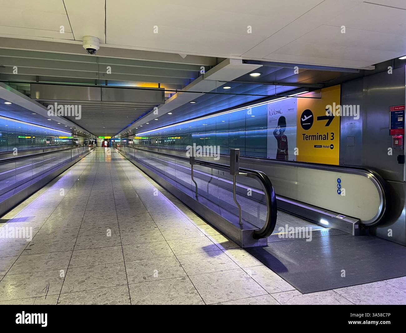 Empty Heathrow Terminal 3 in London. British Airways say they have been ...