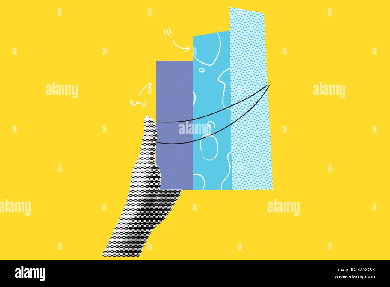 Contemporary collage growth graph hi-res stock photography and images ...