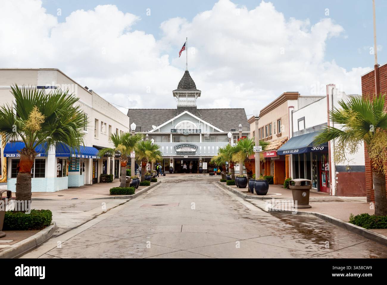 Newport Beach, California, United States - 07-15-2019: A view looking ...
