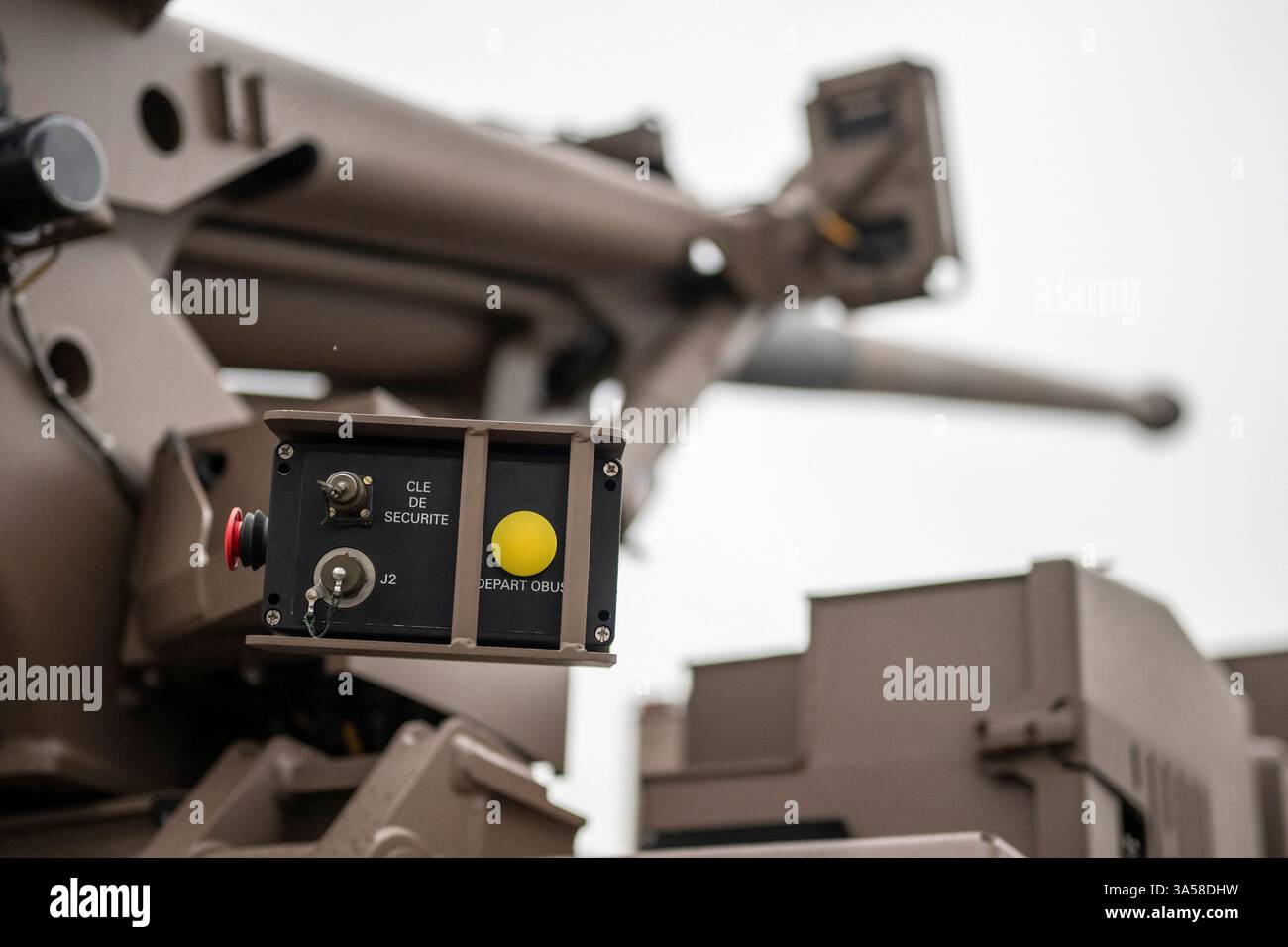This photograph shows 40 millimeter tubes for Caesar cannons during a ...