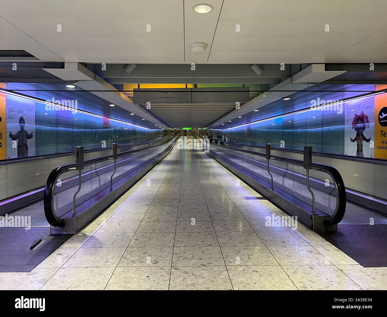 Empty Heathrow Terminal 3 in London. British Airways say they have been ...