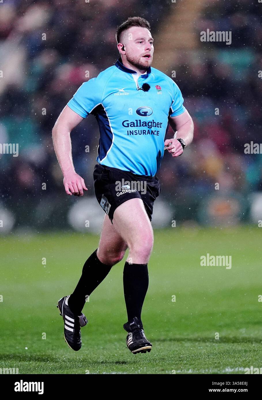 Referee Anthony Woodthorpe during the Gallagher Premiership Rugby match ...