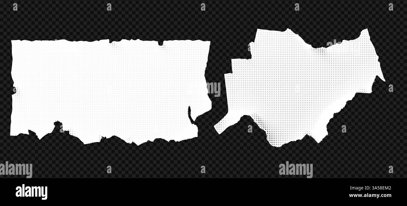 Torn paper scrapbook with ripped page and edge in notebook style ...