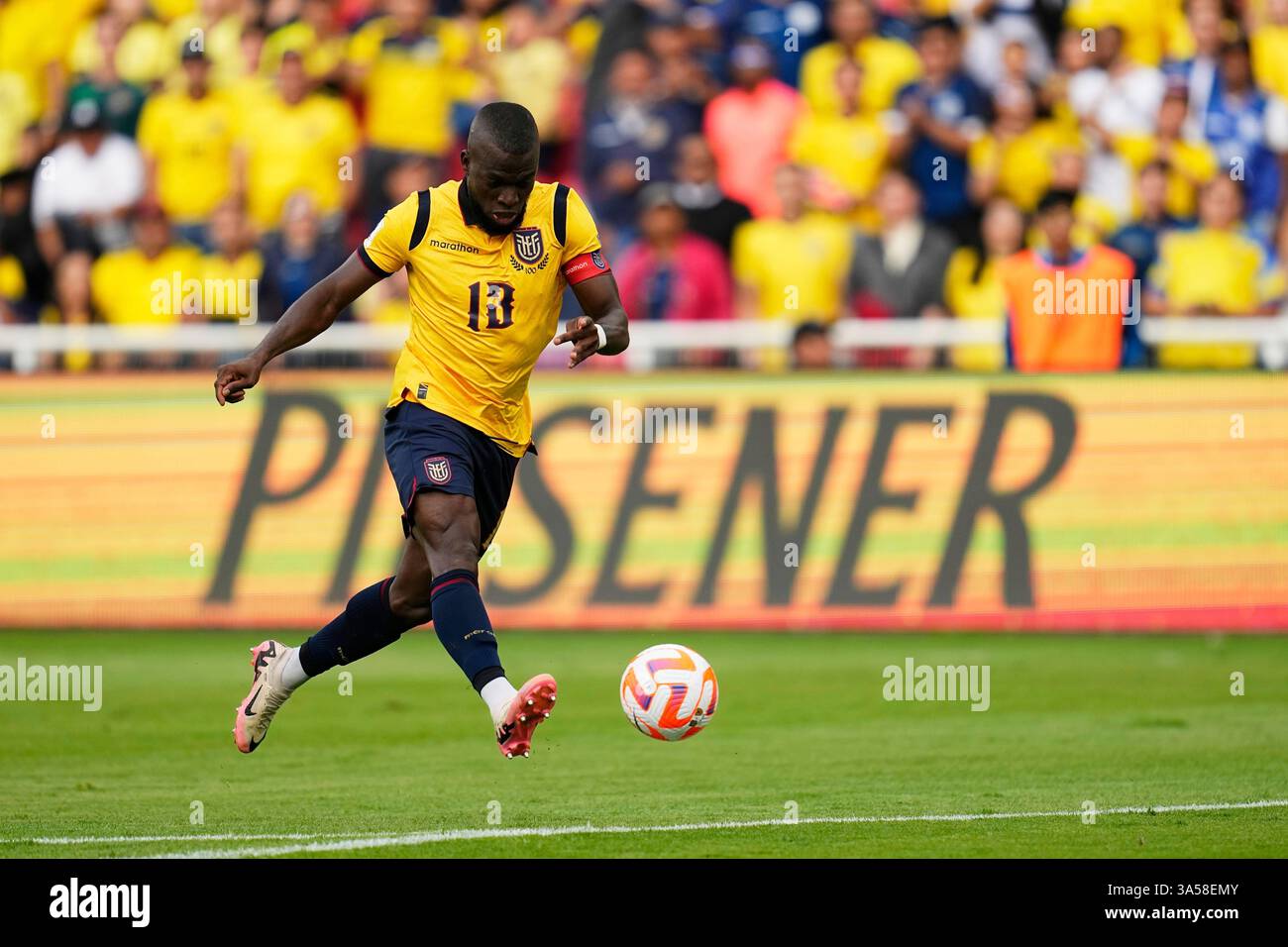 Ecuador's Enner Valencia scores his side's second goal against ...