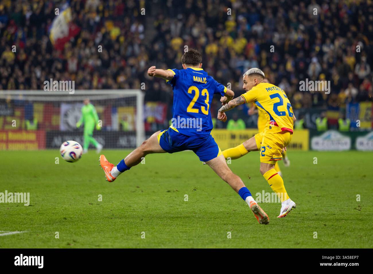 Ionut Mitrita of Romania and Arjan Malic of Bosnia and Herzegovina in ...