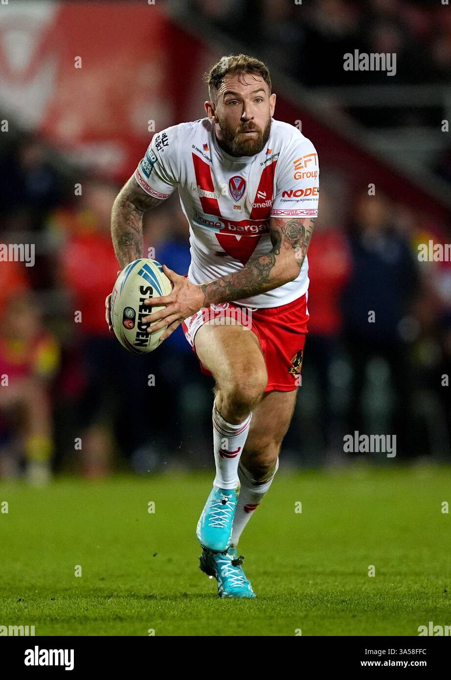 St. Helens' Daryl Clark during the Betfred Super League match at the ...