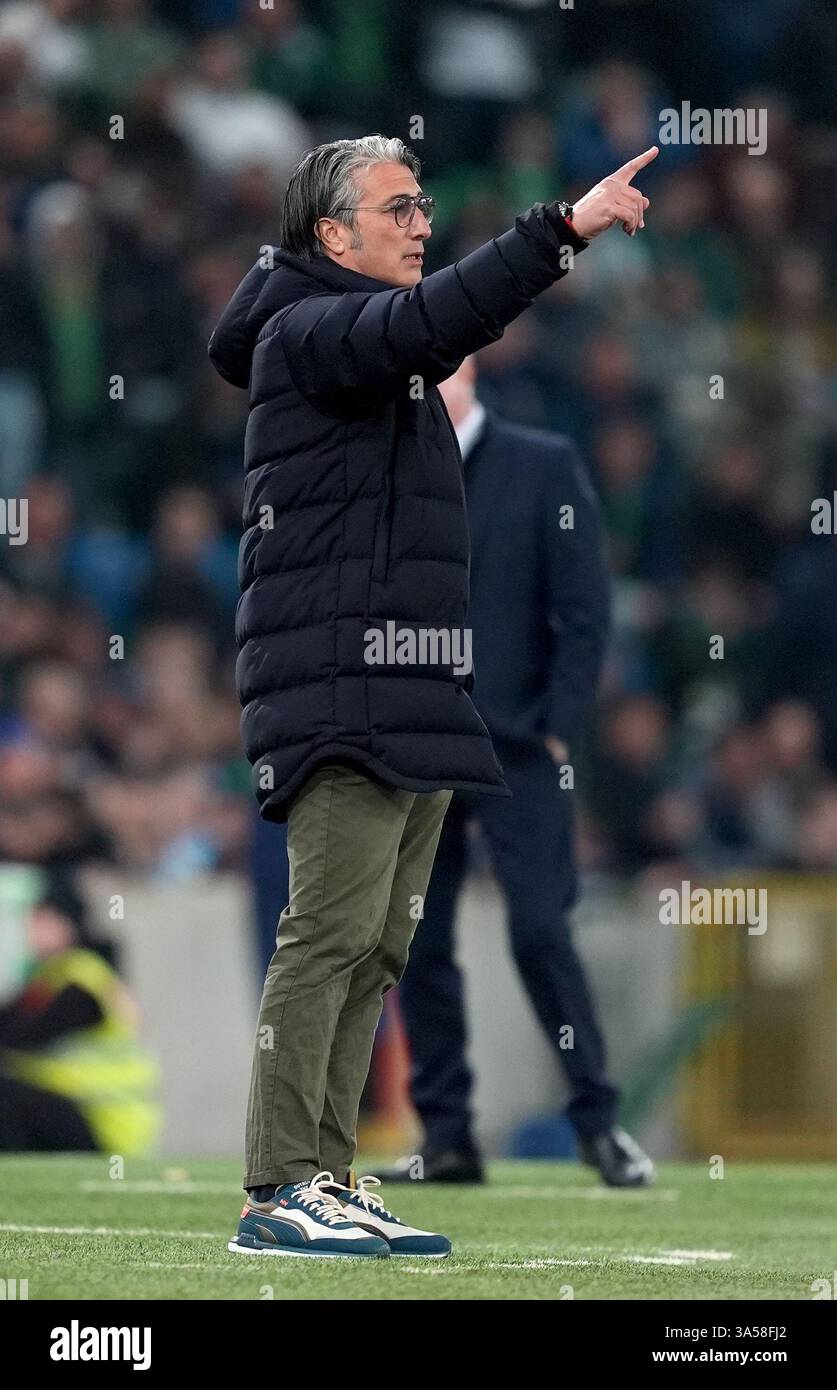 Switzerland manager Murat Yakin during the international friendly match ...