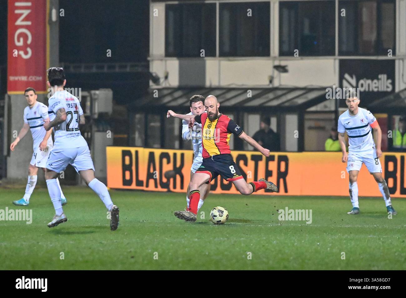 Glasgow, Scotland, UK. 21st March, 2025. Stuart Bannigan of Partick ...