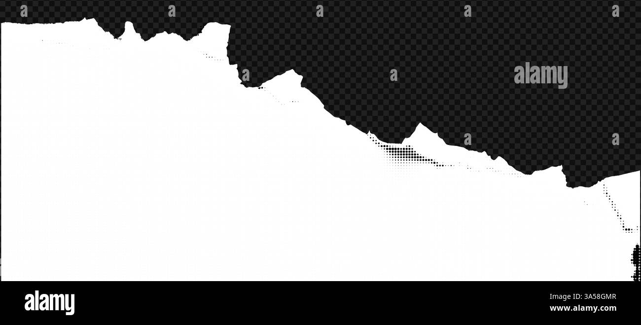 Vintage paper with torn edge and ripped texture. Abstract scrapbook ...