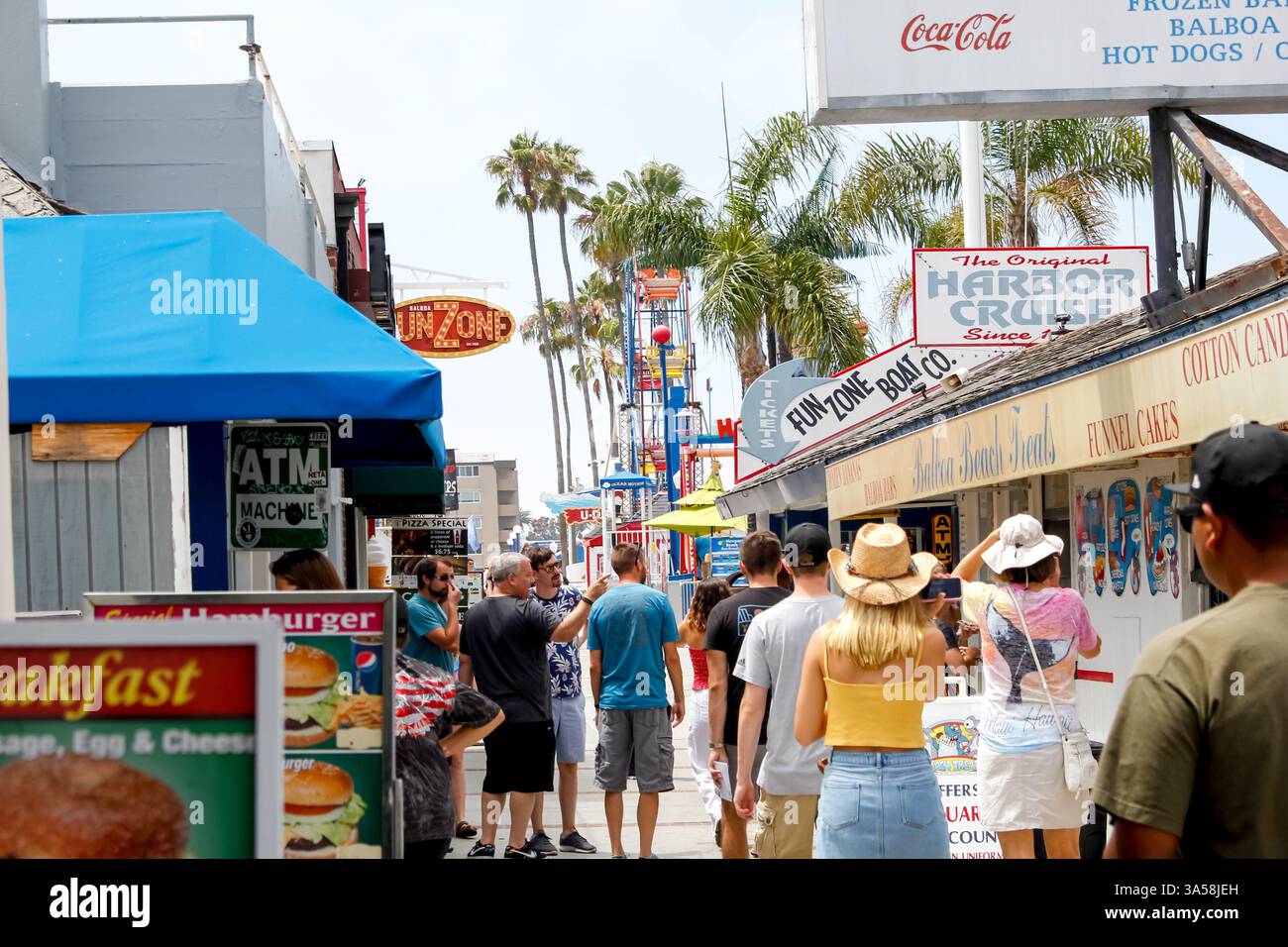 Newport Beach, California, United States - 07-15-2019: A view of ...