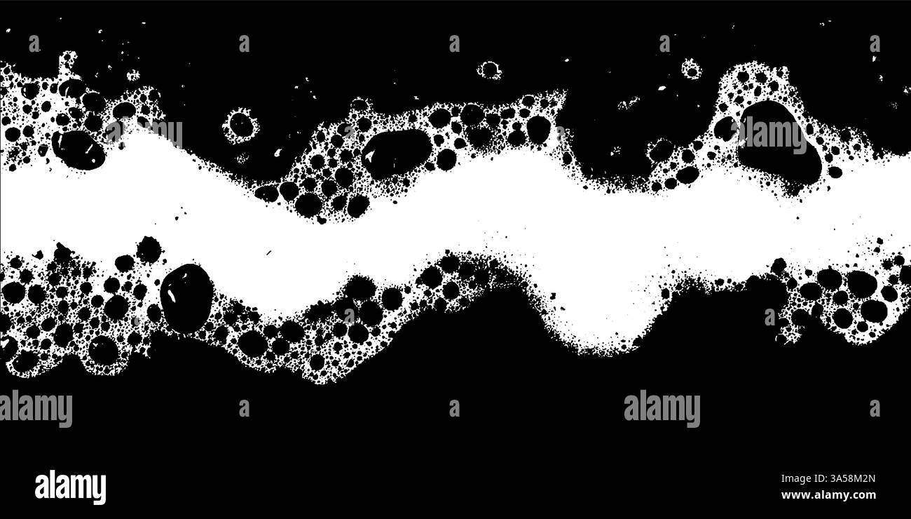 Foam texture contrasting against a dark background creates a dynamic ...