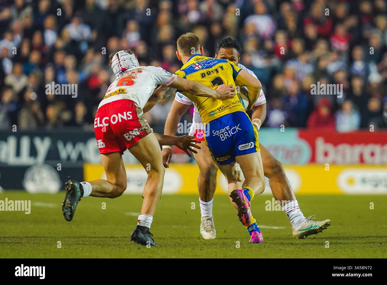 St Helens, Merseyside, UK. 21st March 2025. Super League Rugby Round 5 ...