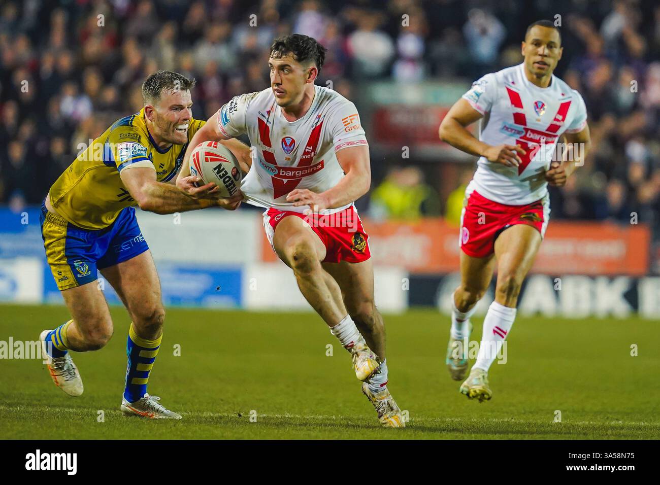 St Helens, Merseyside, UK. 21st March 2025. Super League Rugby Round 5 ...