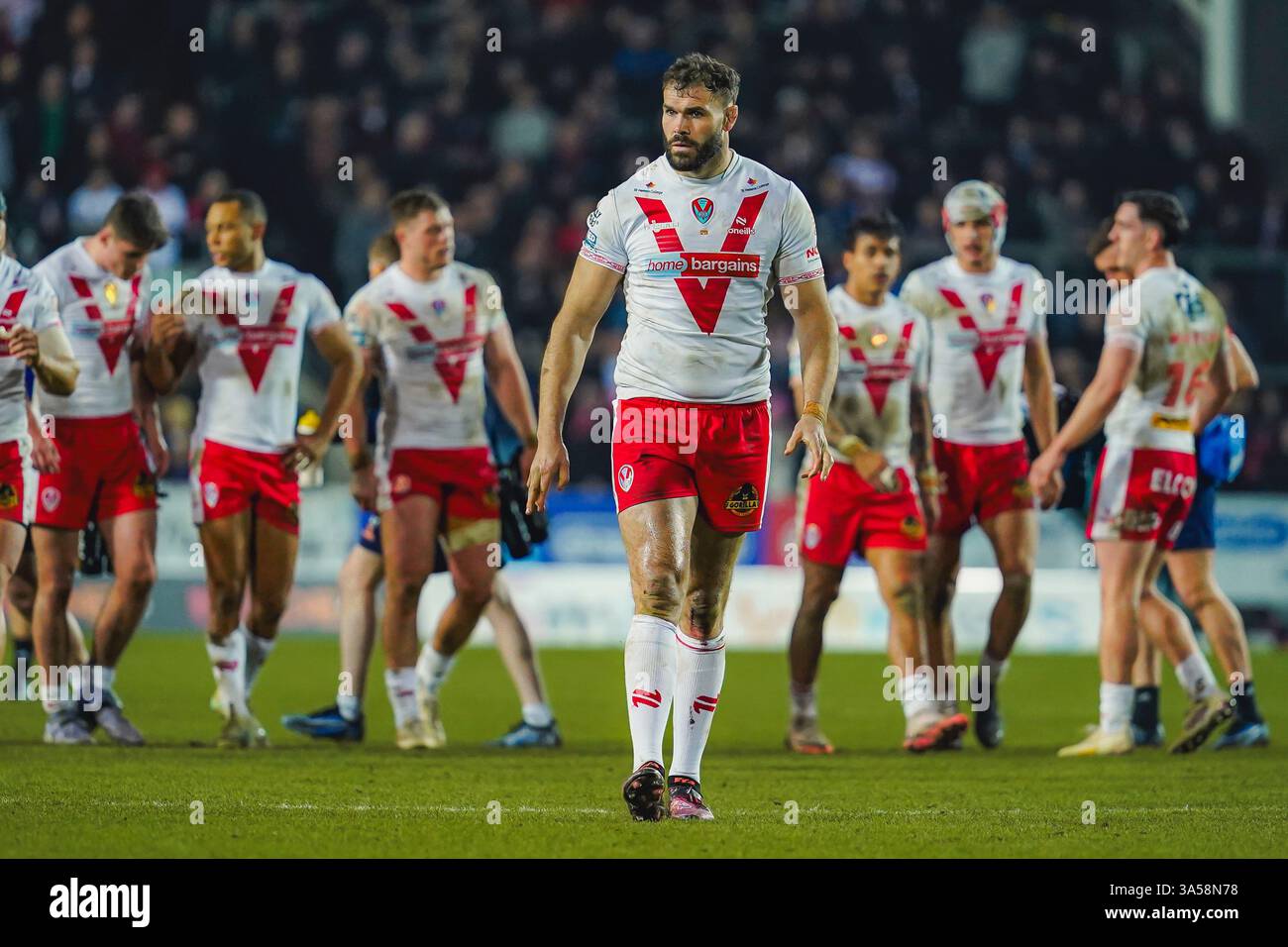 St Helens, Merseyside, UK. 21st March 2025. Super League Rugby Round 5 ...