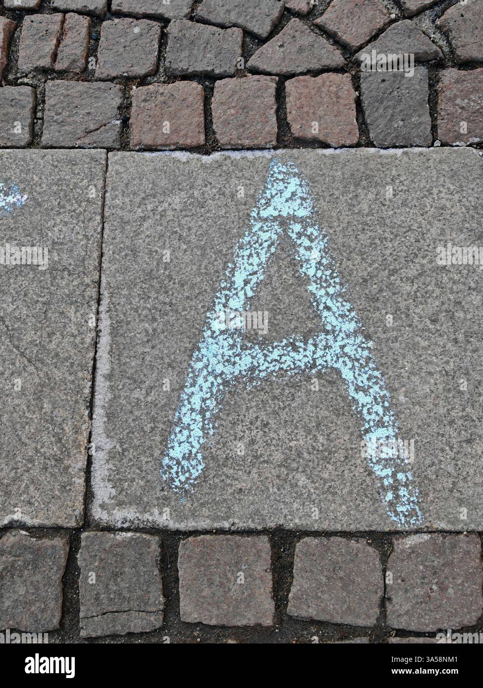 sign of the letter A, the first letter in the alphabet A, first letter ...