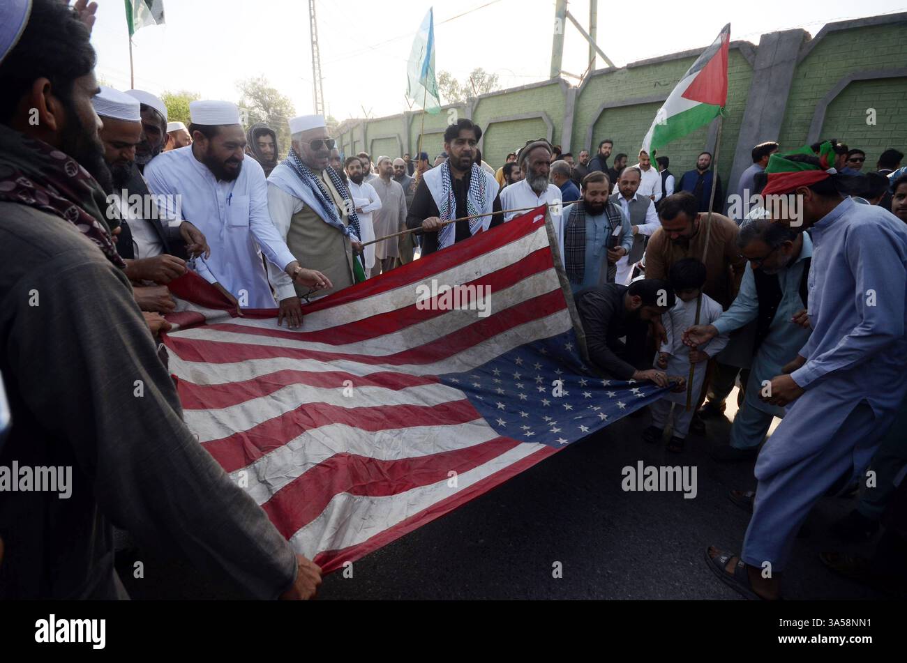 March 21, 2025, Peshawar, Peshawar, Pakistan: Supporters of the Islamic ...
