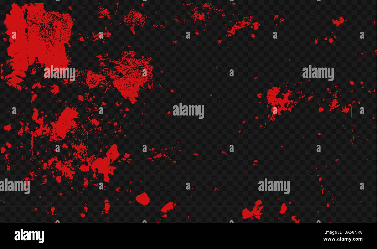 Vector blood splatter and splash with red ink stains. Horror design ...