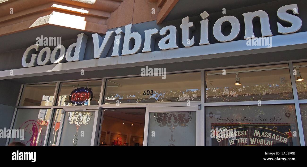 Good Vibrations store in California Stock Photo - Alamy