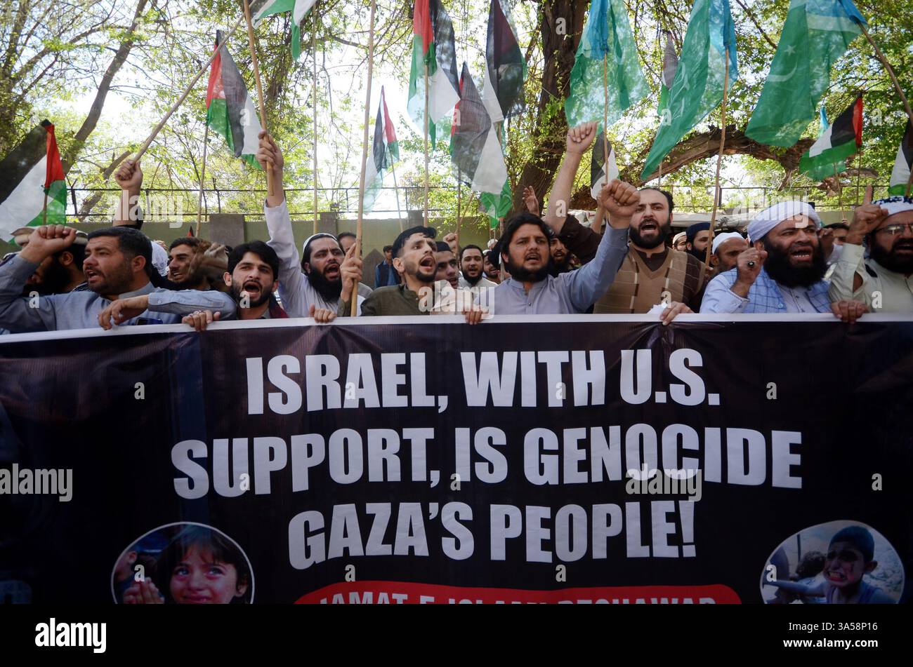 March 21, 2025, Peshawar, Peshawar, Pakistan: Supporters of the Islamic ...