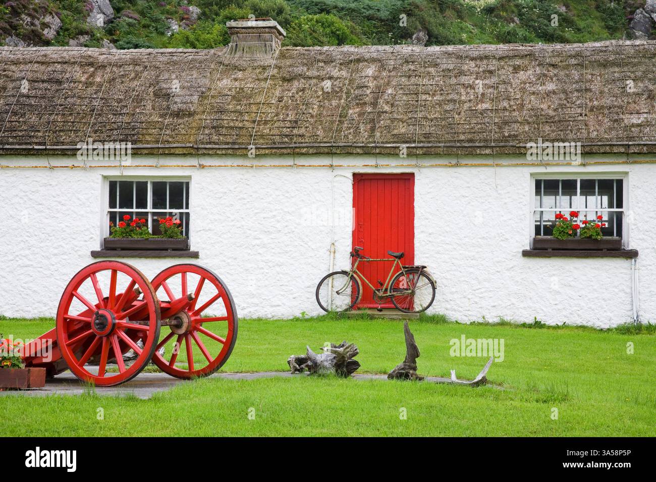 Folk Museum, Glencolmcille Village, County Donegal, Ireland Stock Photo ...