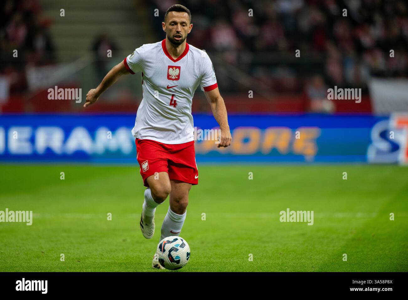 Warsaw, Poland. 21st Mar, 2025. Mateusz Witeska of Poland during the ...