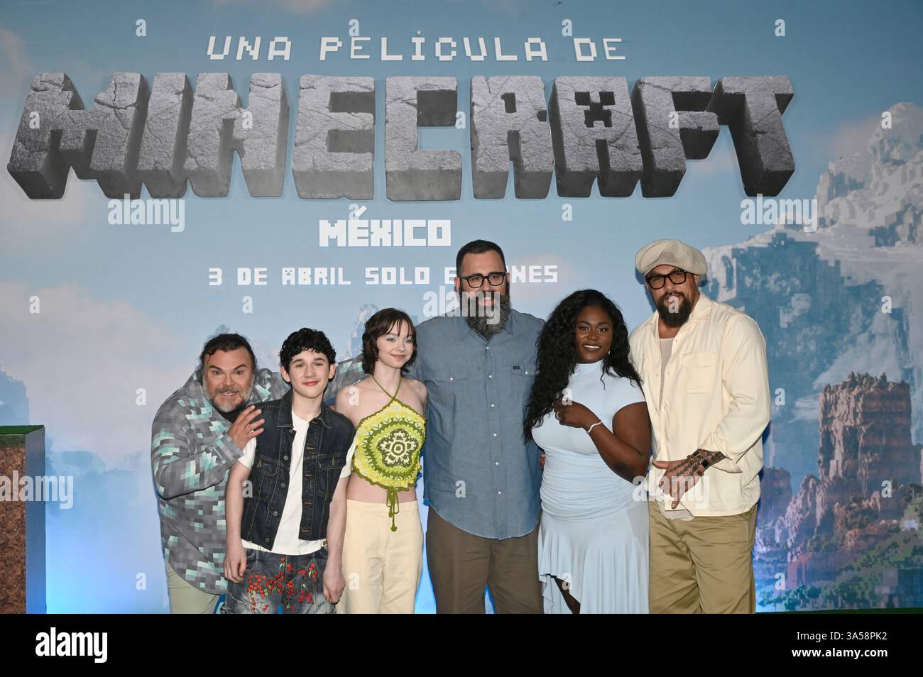 Mexico City, Mexico. 21st Mar, 2025. (L-R) Jack Black, Sebastian Eugene ...