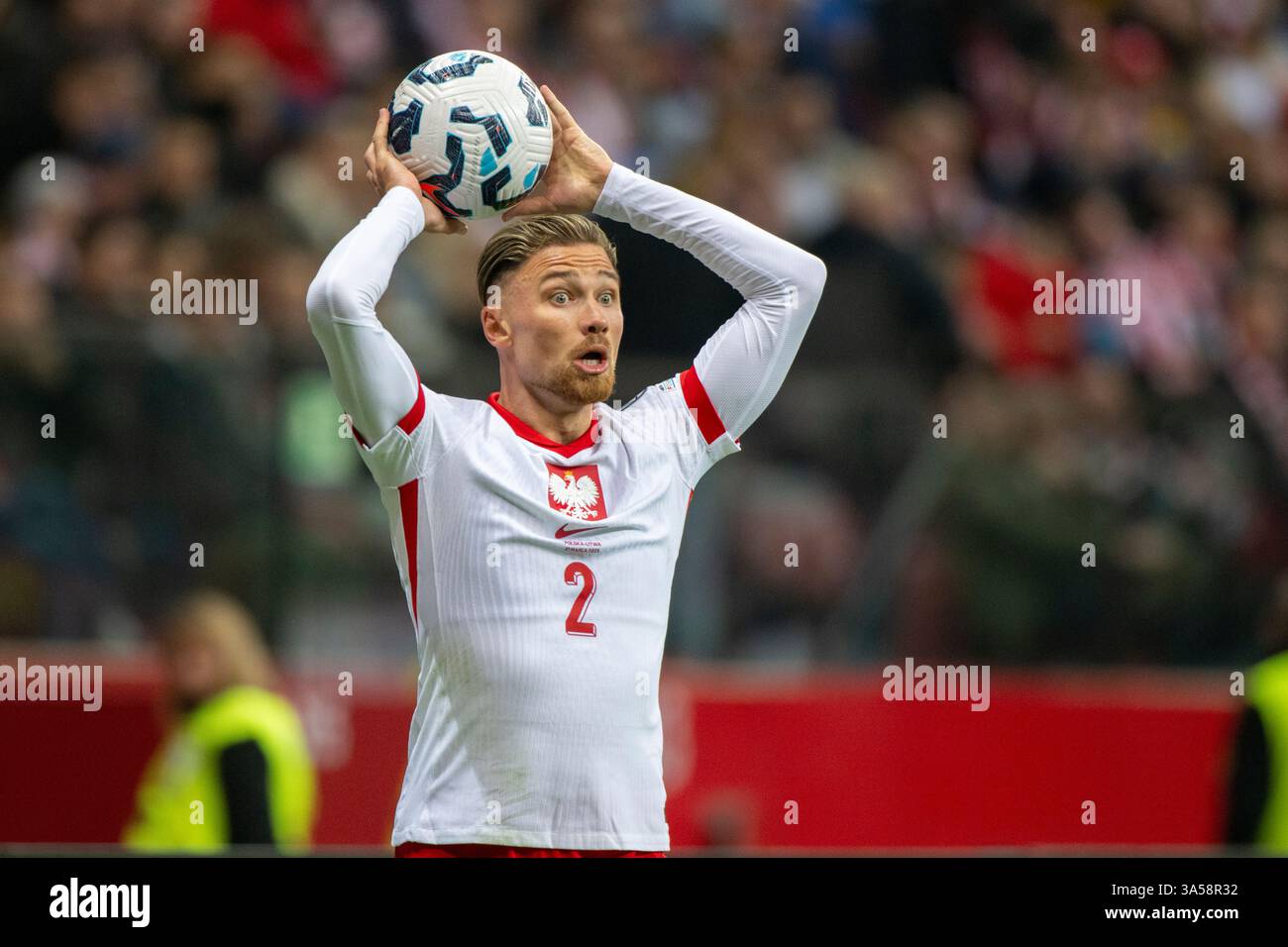 Matty Cash of Poland during the 2026 FIFA World Cup Qualifier Group G ...