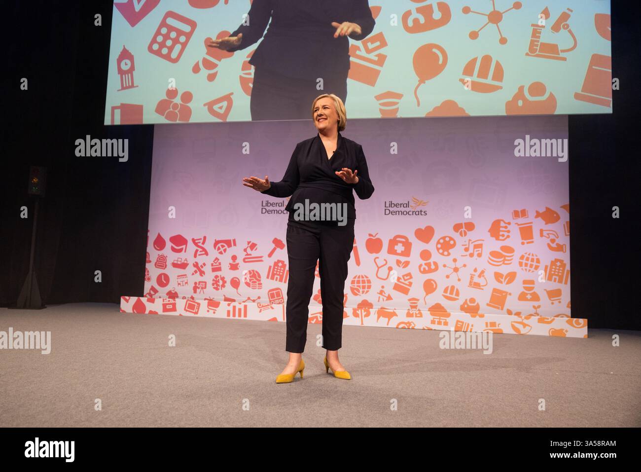 Harrogate, UK. 21 MAR, 2025. Lisa Smart MP, Liberal Democrat member for ...