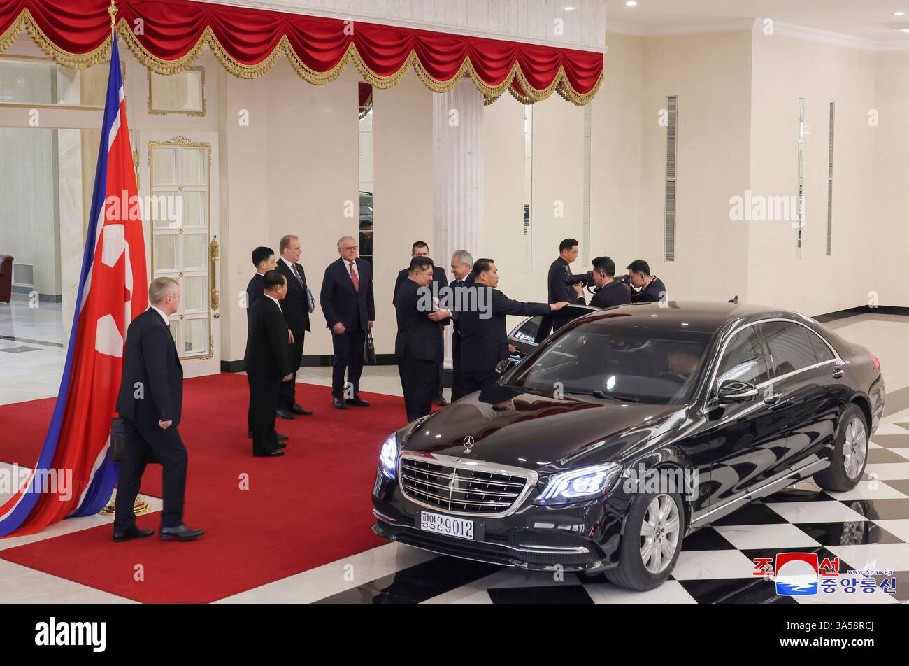 In this this photo provided by the North Korean government, Russia's ...