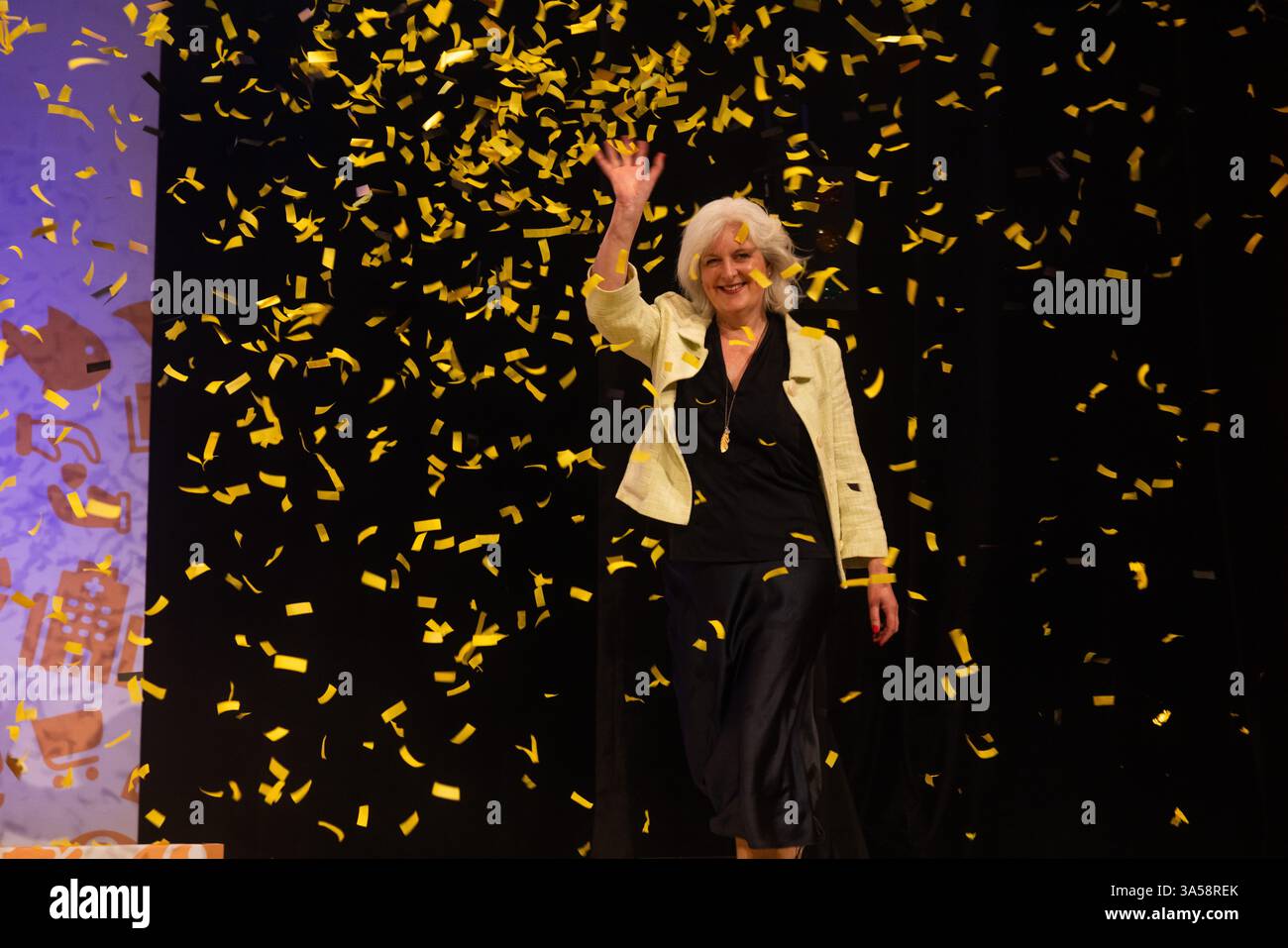 Harrogate, UK. 21 MAR, 2025. Caroline Voaden MP, Liberal Democrat ...