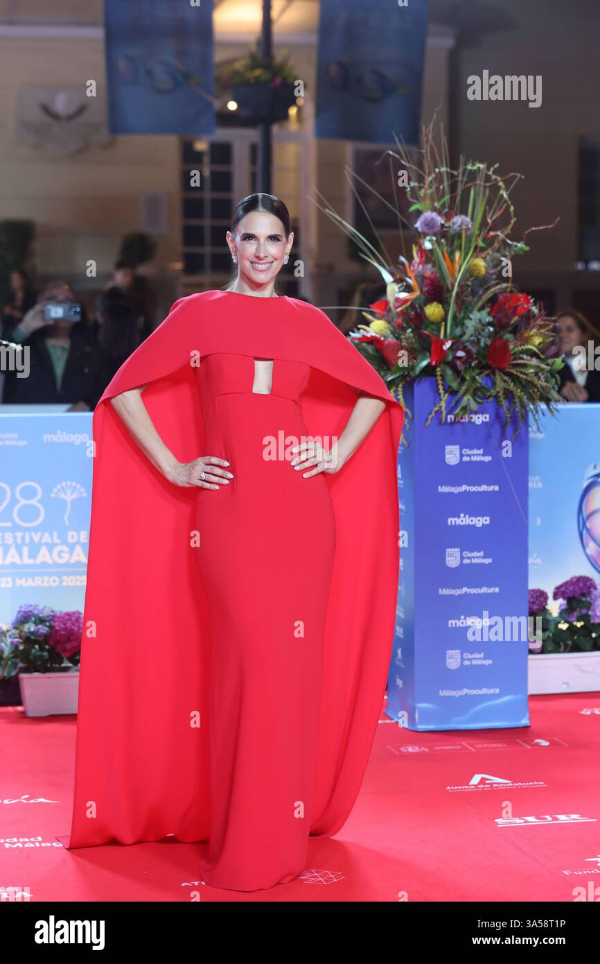March 21, 2025: March 21, 2025 (Malaga) The singer Nuria Fergo poses on ...