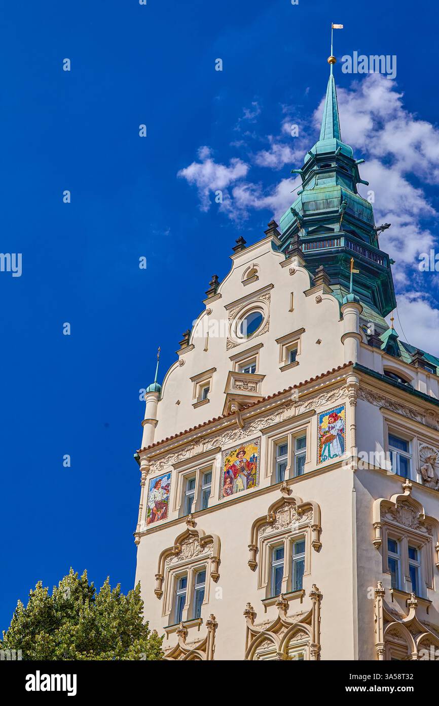 Window facade with many different design and architectural features on ...