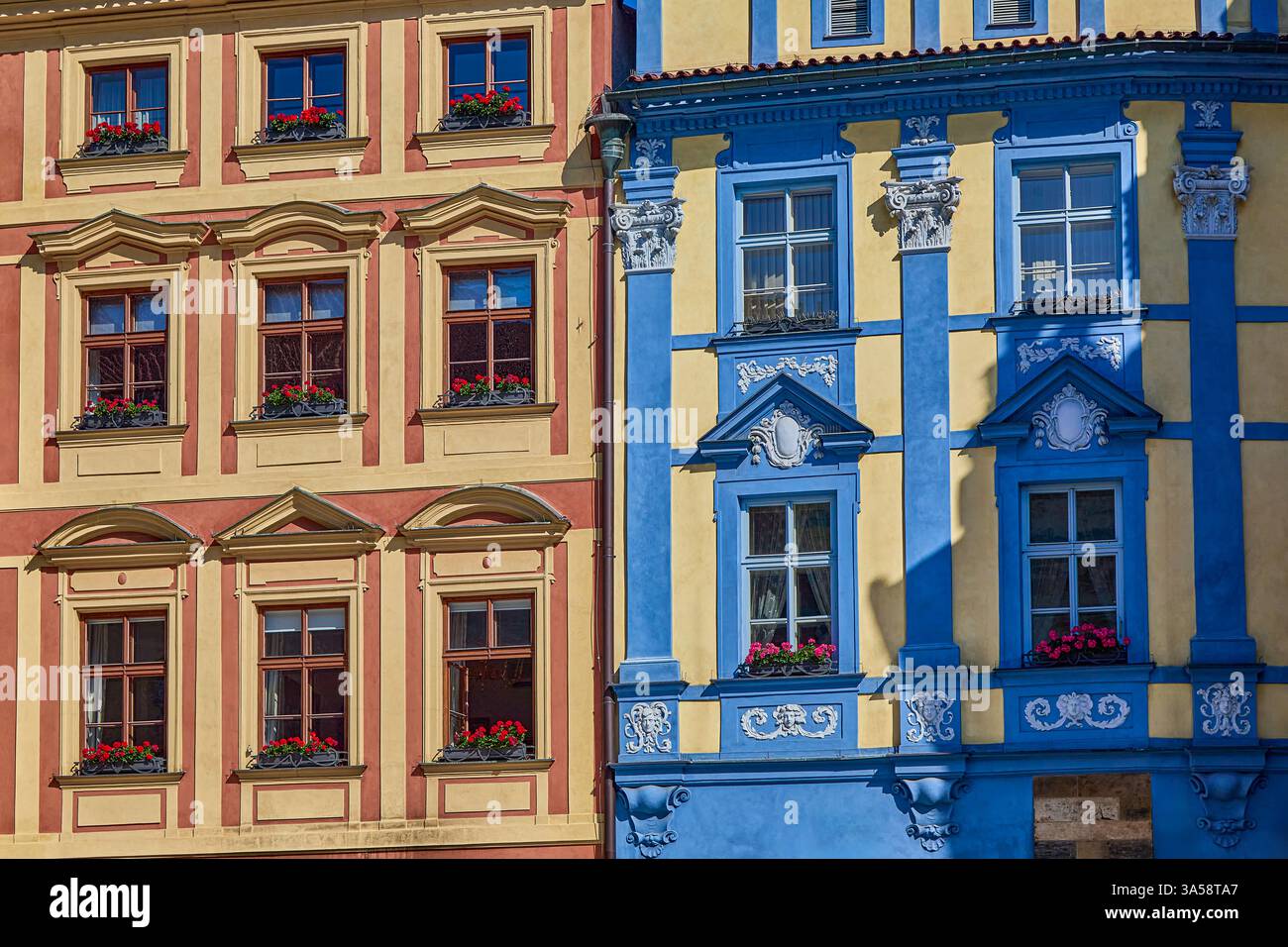 Window facade with many different design and architectural features on ...