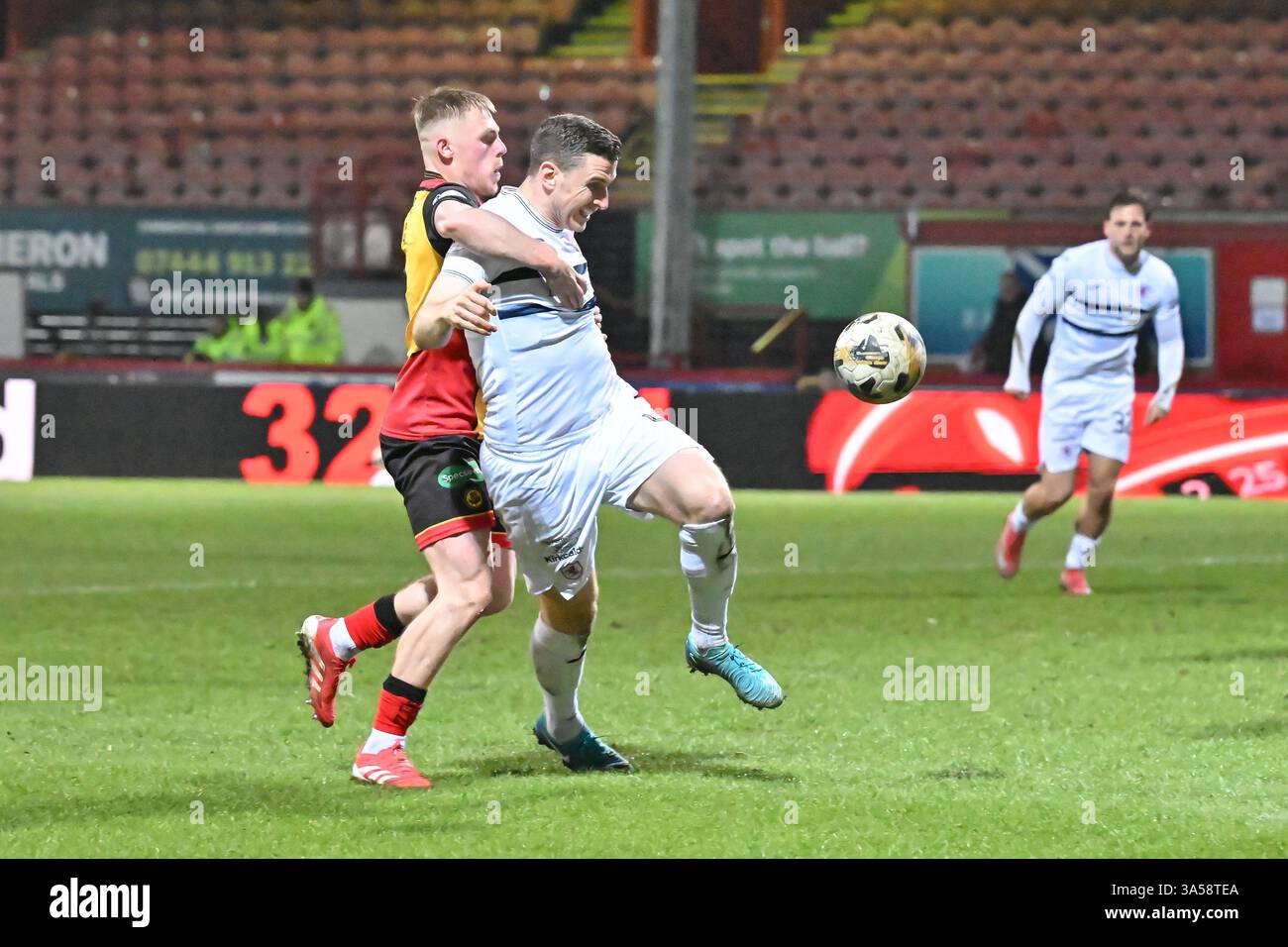 Glasgow, Scotland, UK. 21st March, 2025. Paul Hanlon of Raith Rovers ...