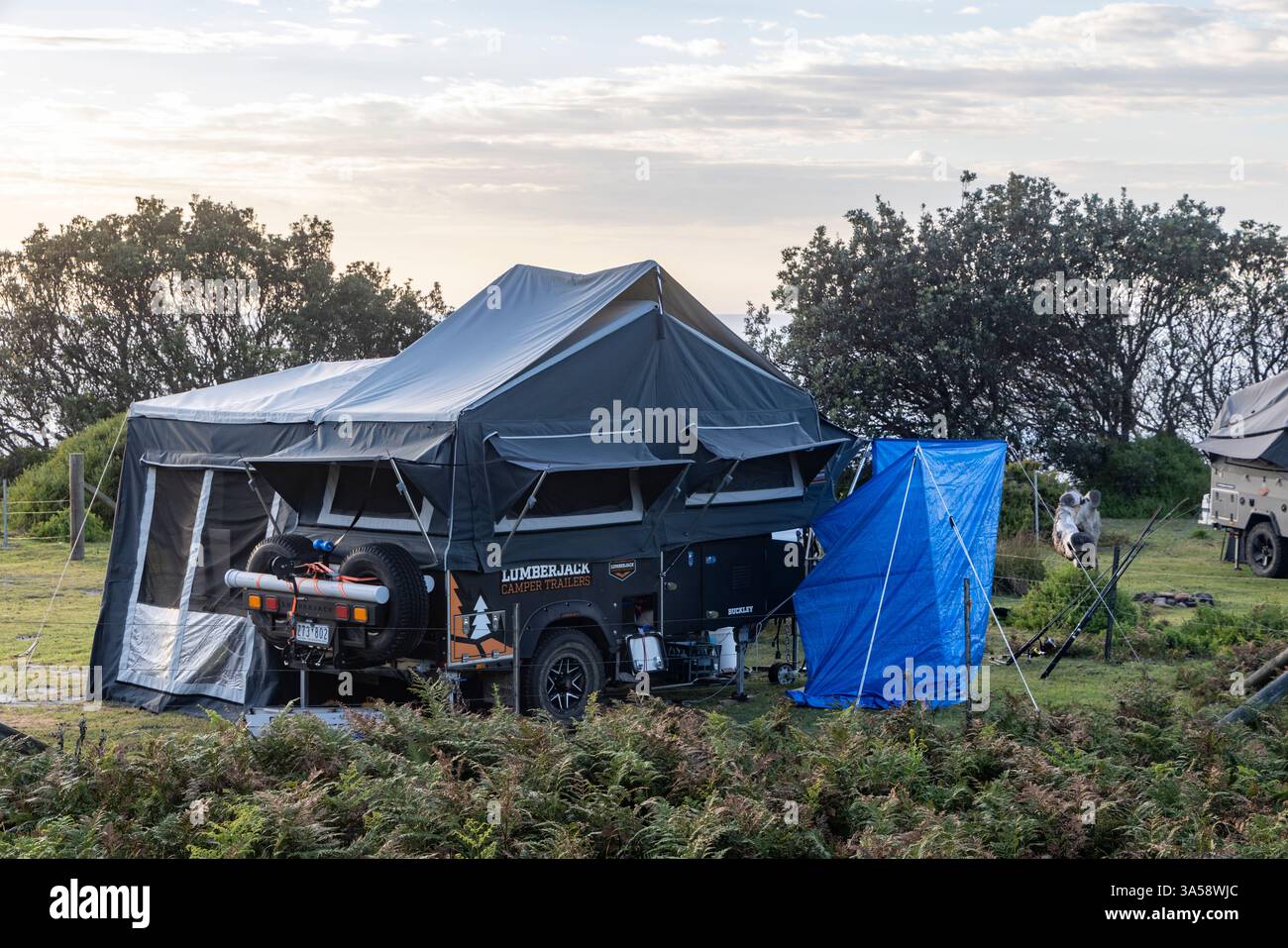 Beach camping at Gillard's campground in Mimosa Rocks national park ...
