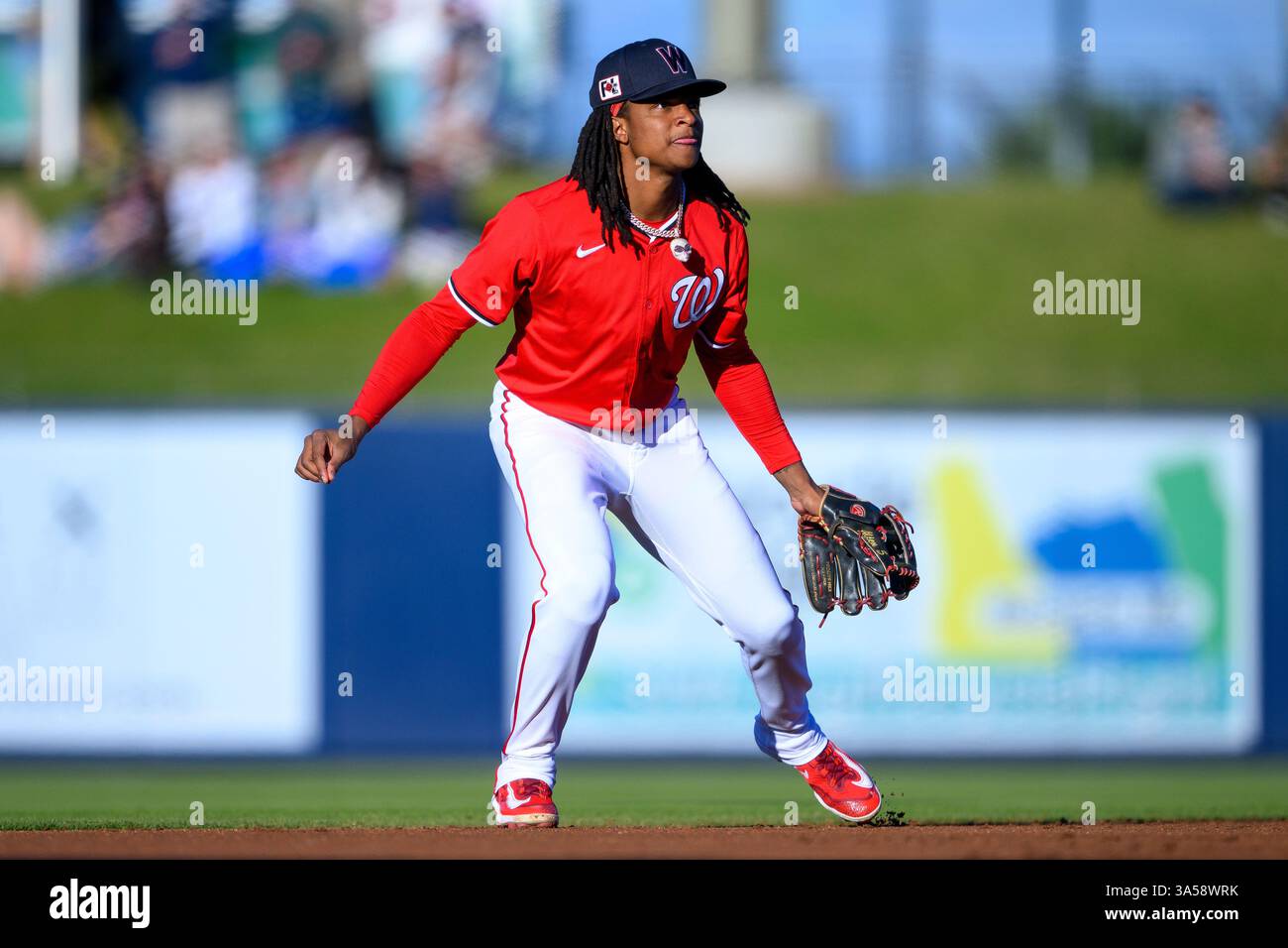WEST PALM BEACH, FL - MARCH 21: Washington Nationals infielder CJ ...