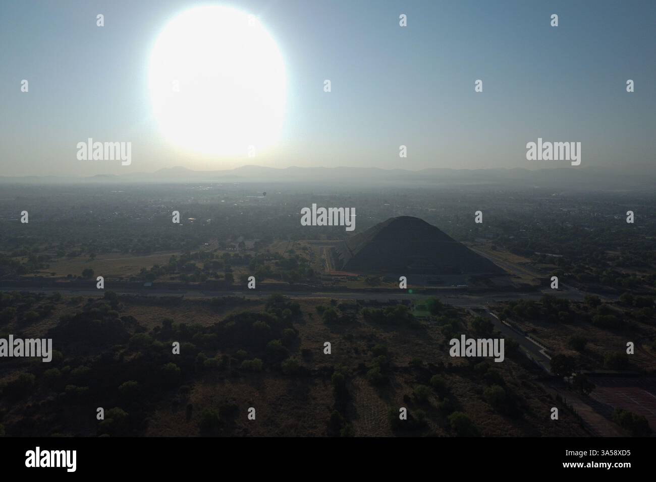 People attend the Pyramid of the Sun to welcoming of spring equinox at ...