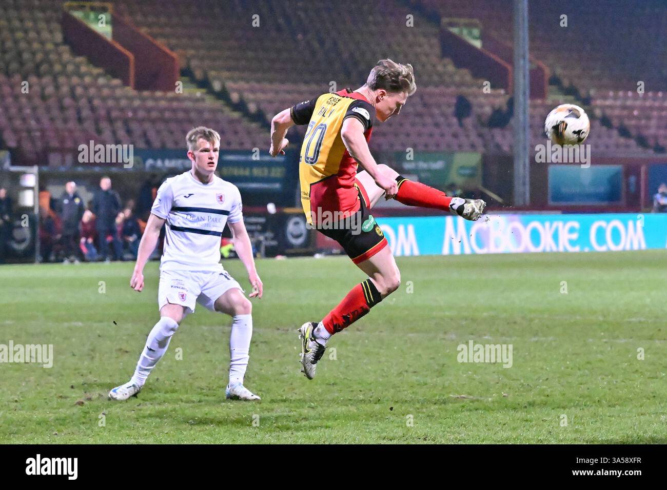 Glasgow, Scotland, UK. 21st March, 2025. Daniel O'Reilly of Partick ...