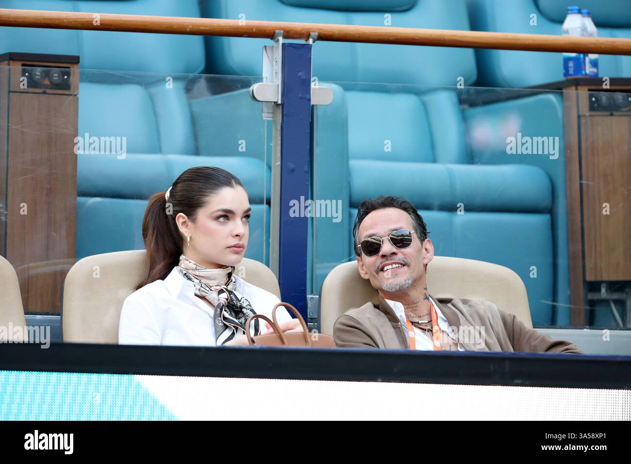 MIAMI GARDENS, FLORIDA - MARCH 21: Marc Anthony and his wife Nadia ...