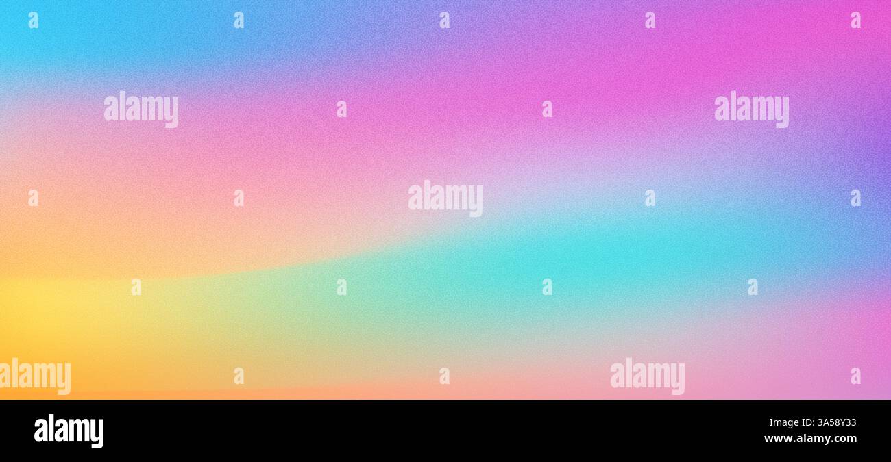 Rainbow ombre neon gradient banner with noise and grain texture. Foil ...