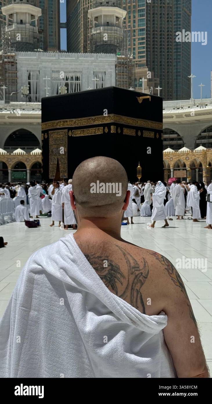 Former Sinner man who converted to Islam, with a large tattoo on his ...