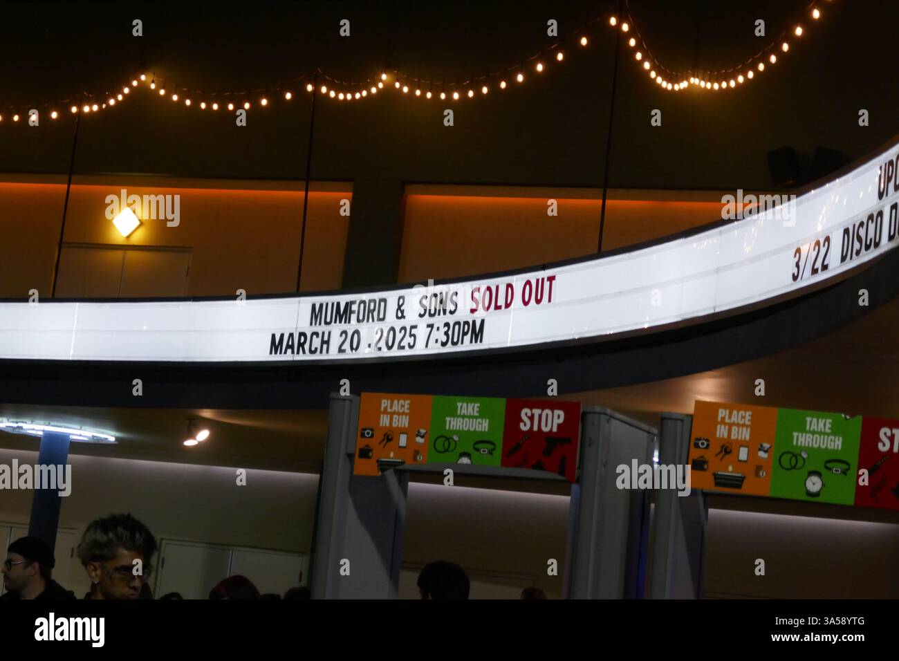Los Angeles, California, USA 20th March 2025 Mumford & Sons Concert ...
