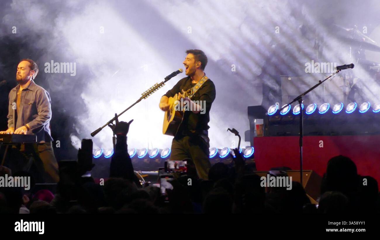 Los Angeles, California, USA 20th March 2025 Singer Marcus Mumford and ...