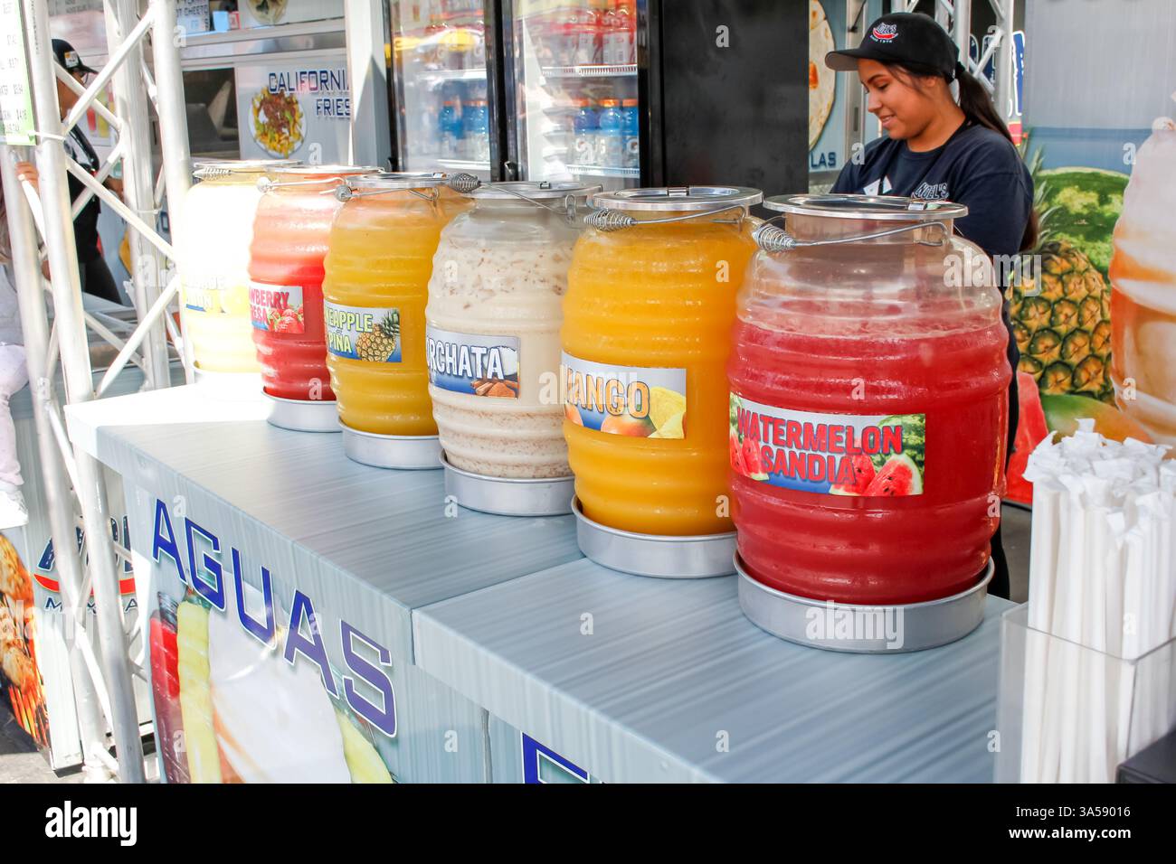 Costa Mesa, California, United States - 07-17-2019: A view of several ...