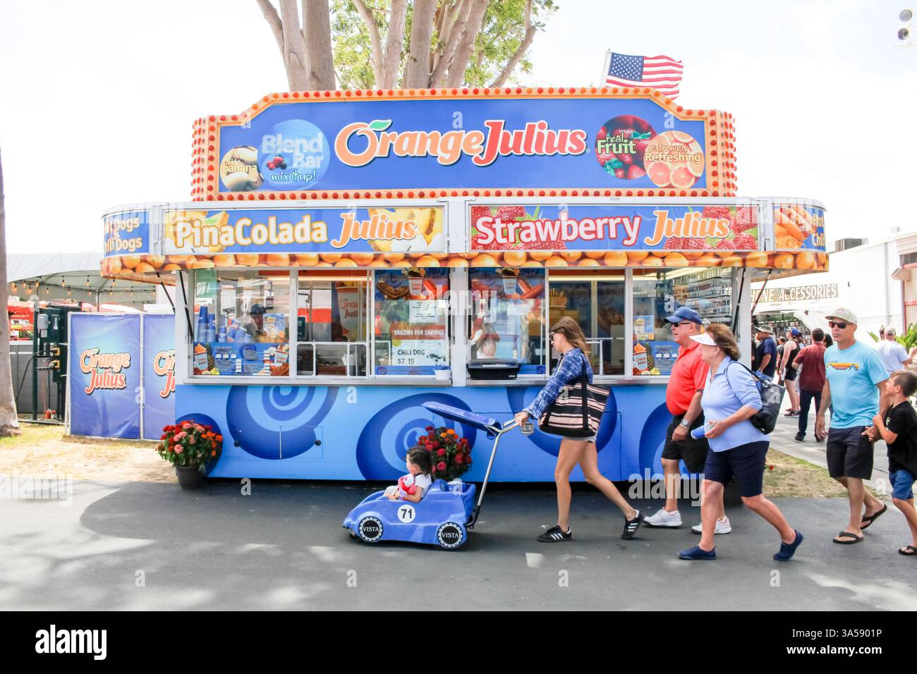 Costa Mesa, California, United States - 07-17-2019: A view of the ...