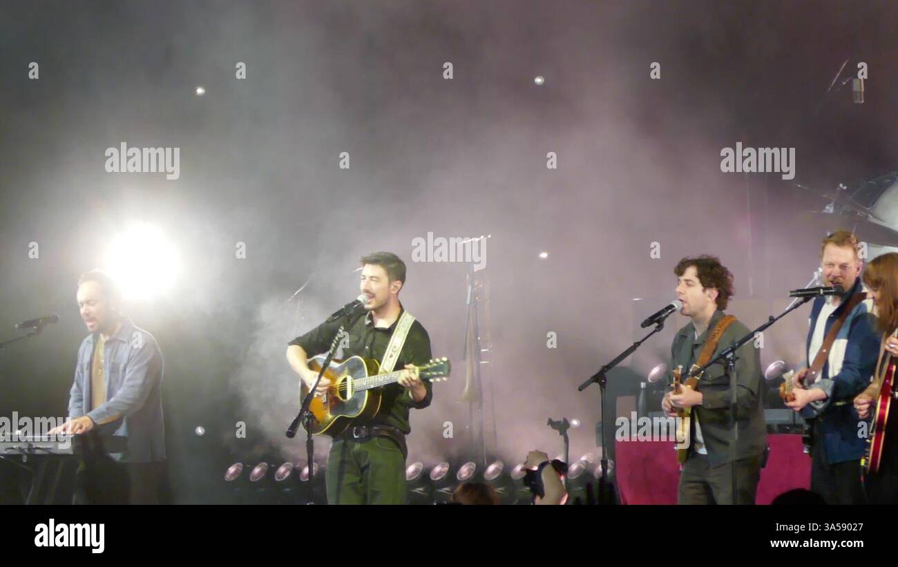 Los Angeles, California, USA 20th March 2025 Singer Marcus Mumford and ...