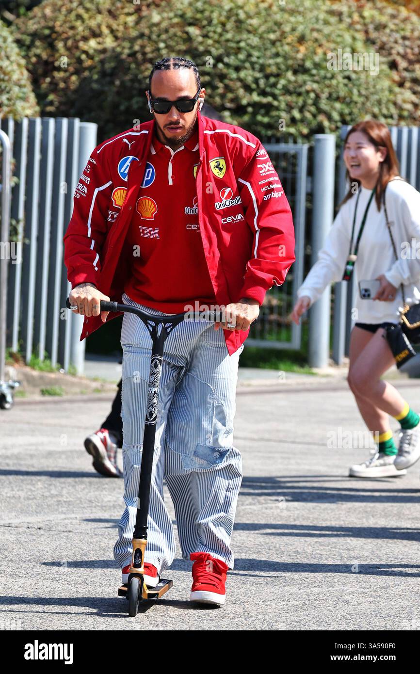 Shanghai, China. 22nd Mar, 2025. Lewis Hamilton (GBR) Ferrari. 22.03. ...